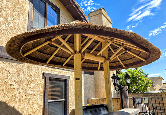 Palapa Structures | Palapas | Single Pole Reed Palapa